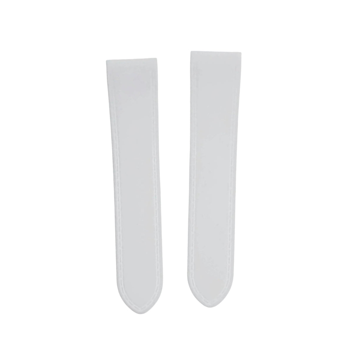 Strap for Cartier Santos 100 in Rubber White - Helvetus® Switzerland