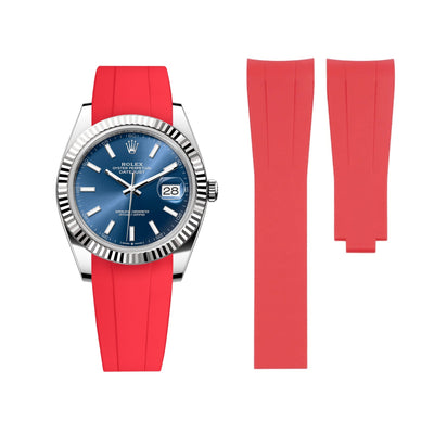 Strap for Rolex Datejust 41 in Red - Helvetus® Switzerland