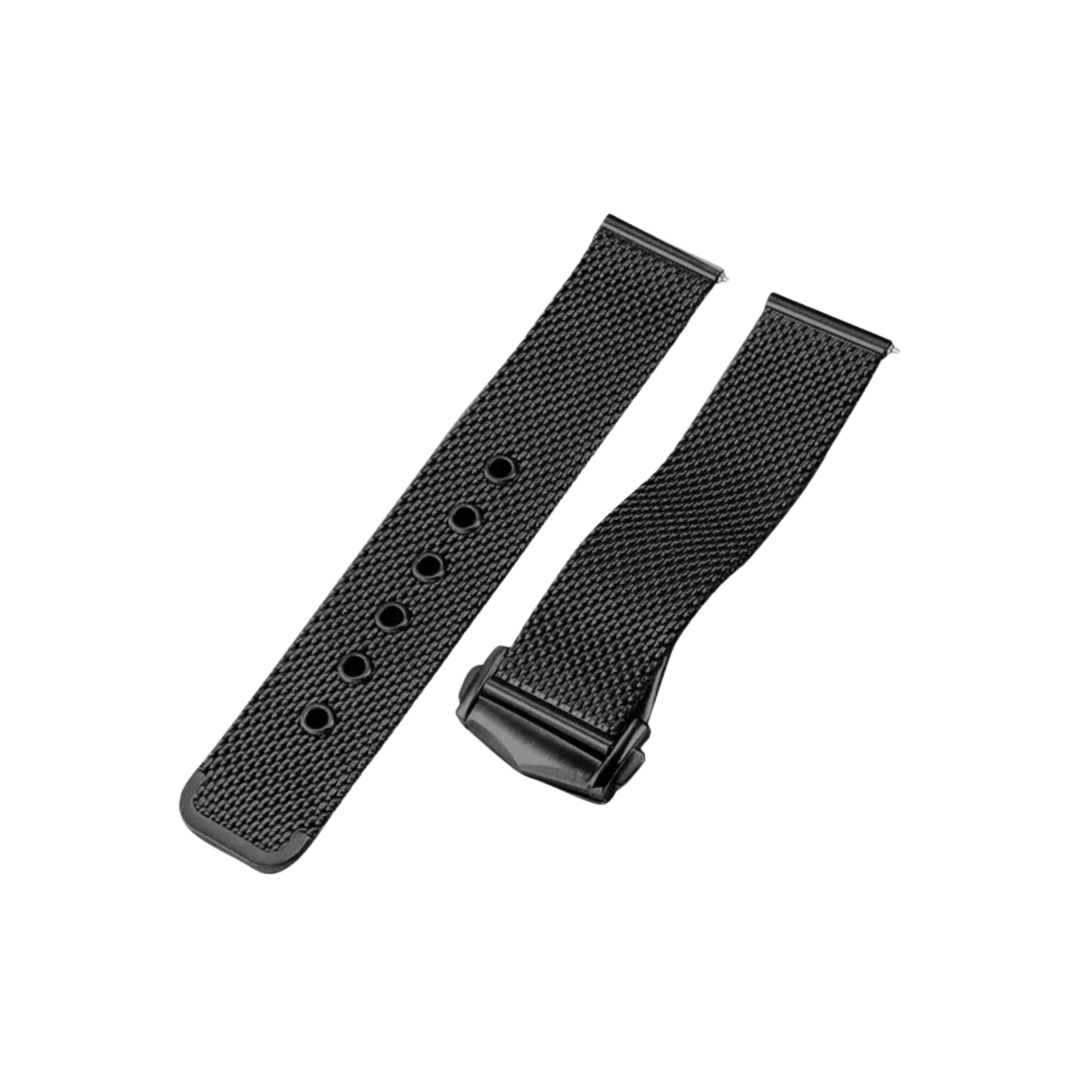 Strap for Omega James Bond Seamaster in Black - Helvetus® Switzerland