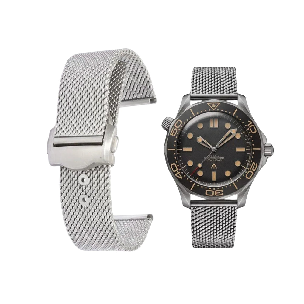Strap for Omega James Bond Seamaster in Steel - Helvetus® Switzerland
