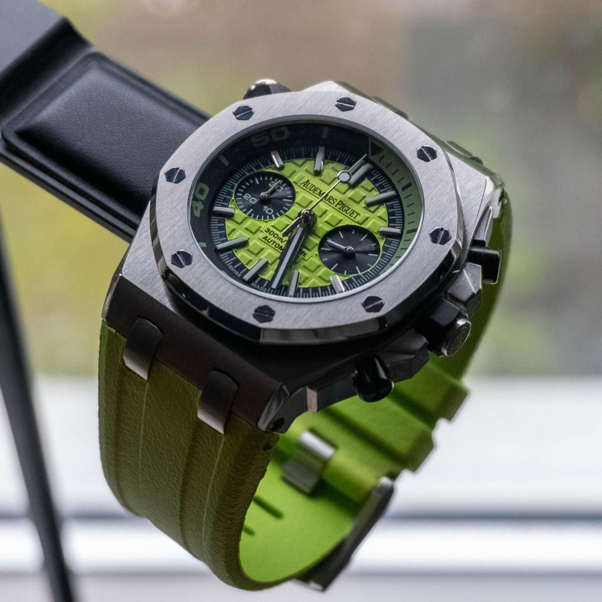 Audemars Piguet Diver Rubber Strap in Lime Green - Helvetus® Switzerland