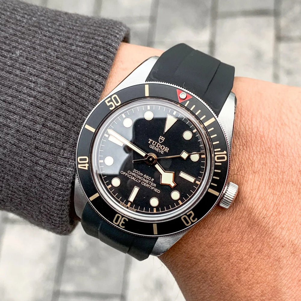 Tudor Black Bay Strap in Black - Helvetus® Switzerland