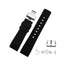 Rubber Strap for Cartier Santos 100 in Black - Helvetus® Switzerland