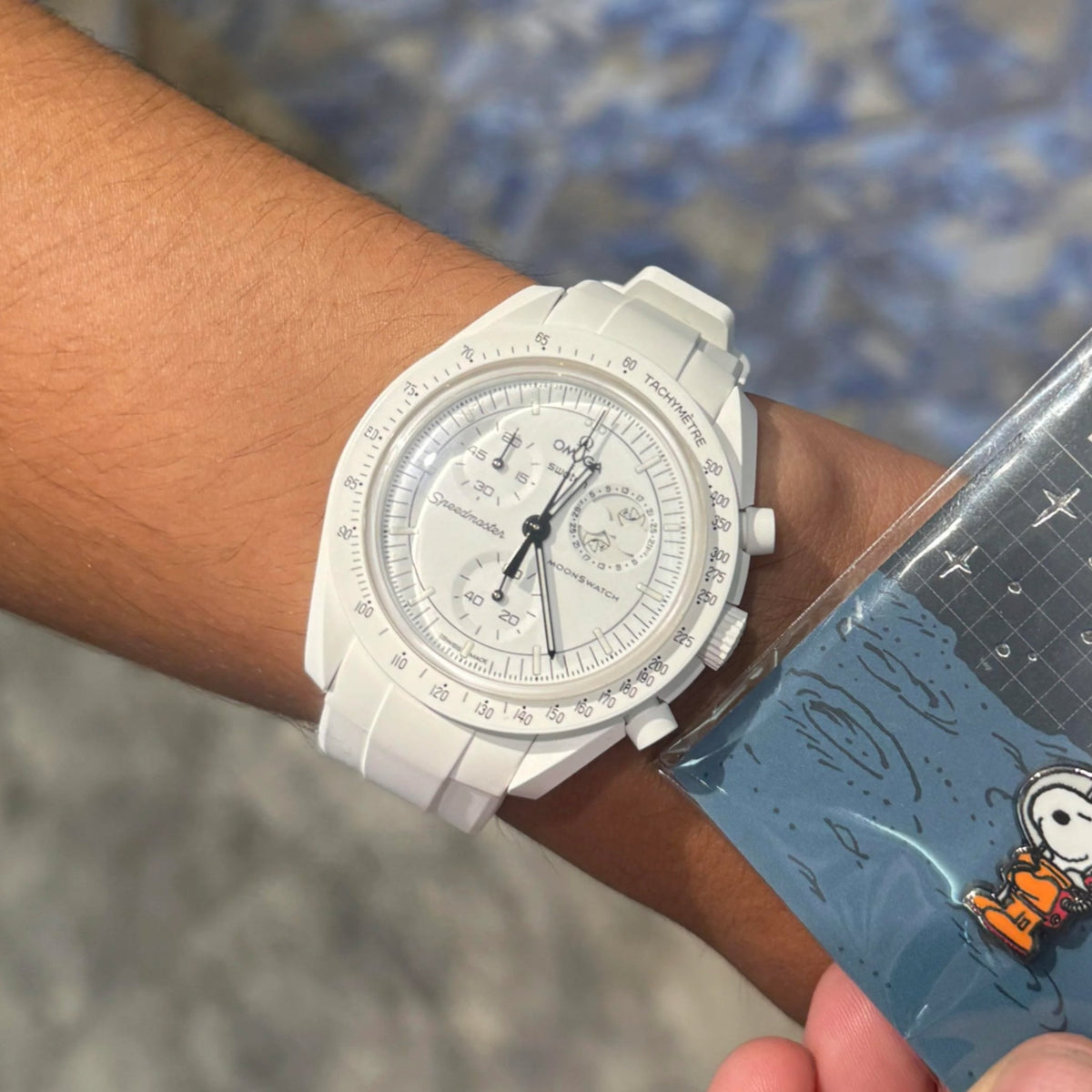 Strap for Mission to the Moonphase - Snoopy - White - Helvetus® Switzerland