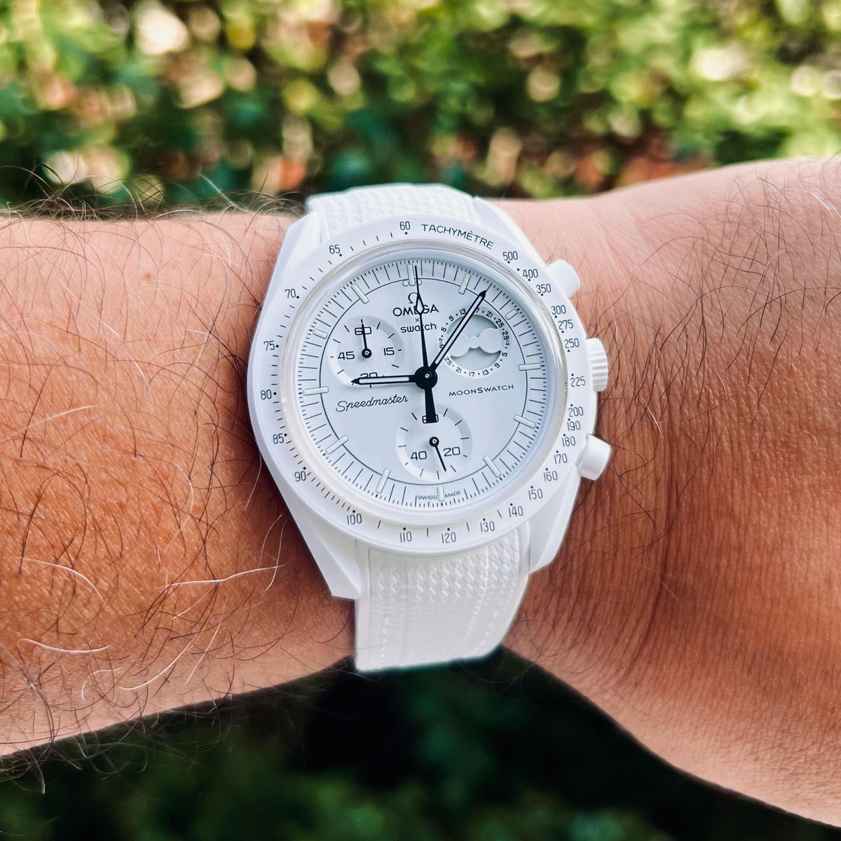 Strap for Mission to the Moonphase - Snoopy - White - Helvetus® Switzerland