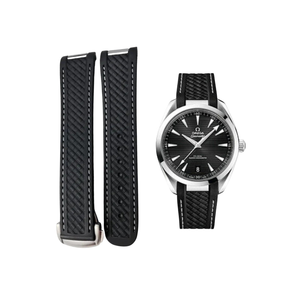 Omega Seamaster Aqua Terra 300 Strap in Black/White - Helvetus® Switzerland