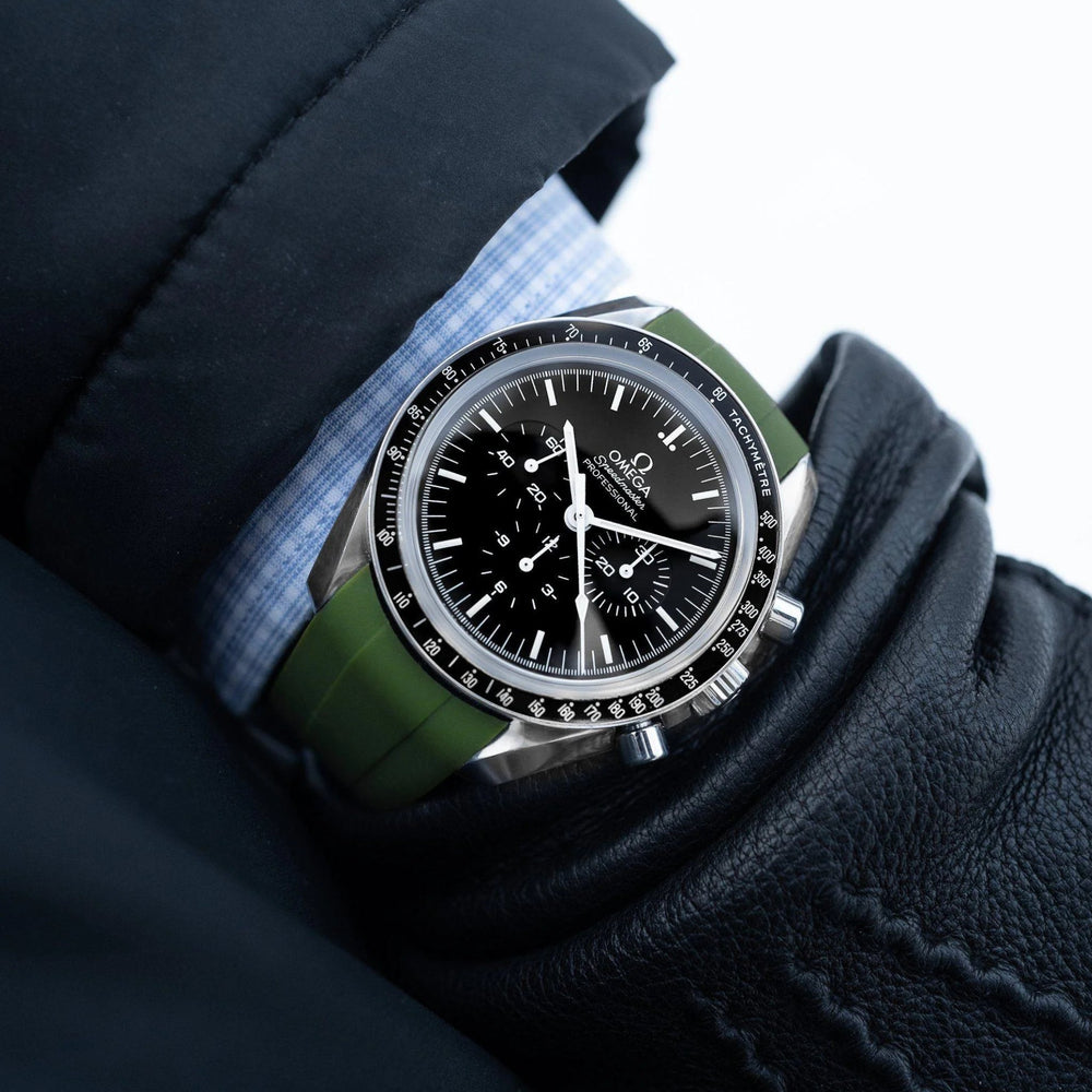Omega Speedmaster Strap in Green - Helvetus® Switzerland