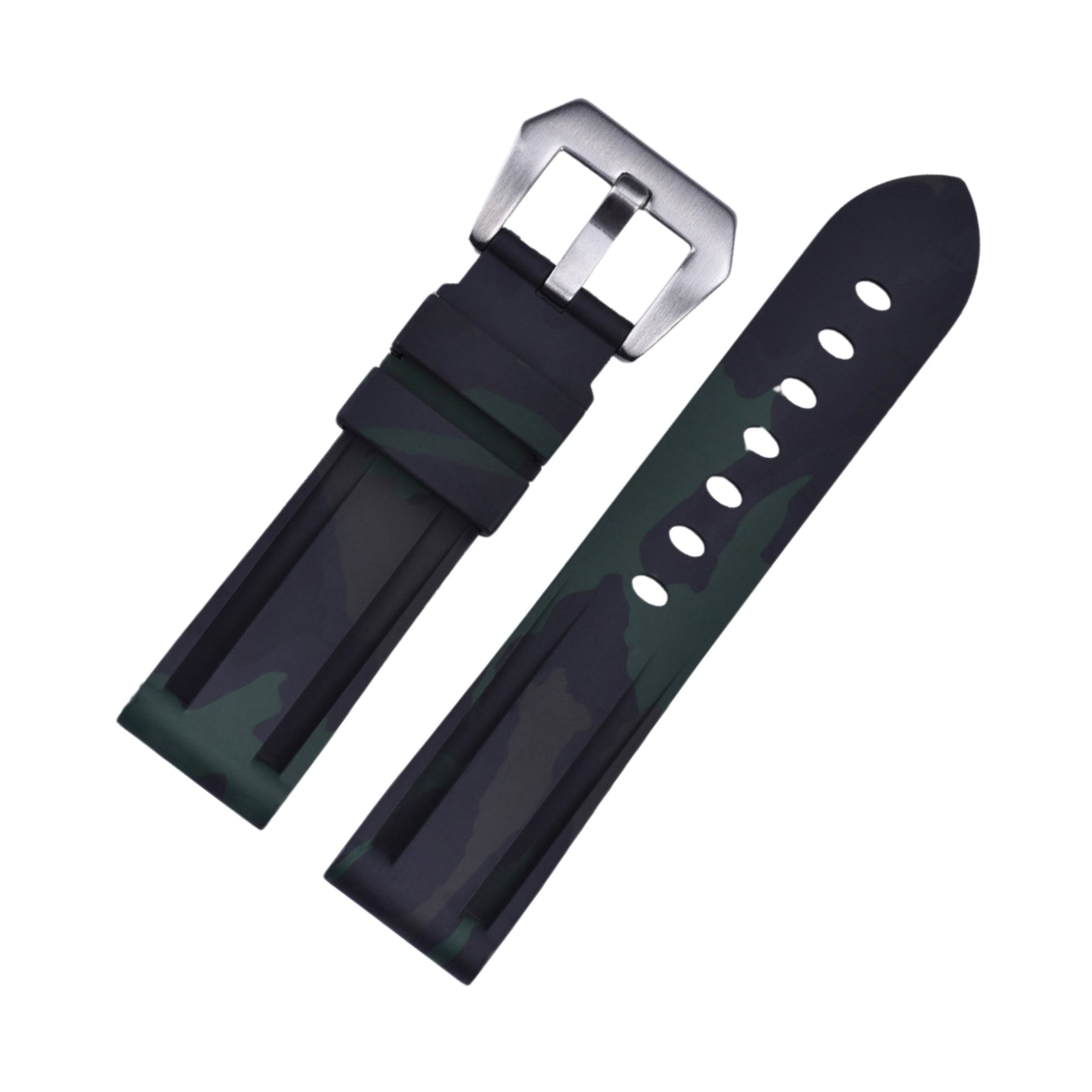 Panerai Rubber Strap in Dark Military Camo - Helvetus® Switzerland