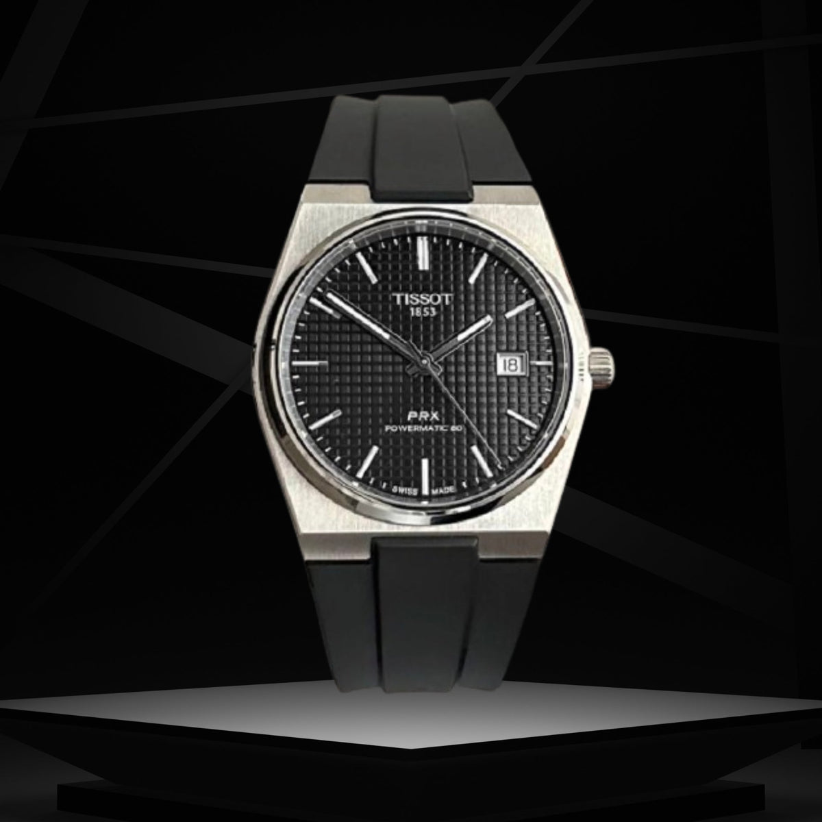 Black Strap for Tissot PRX - Helvetus® Switzerland